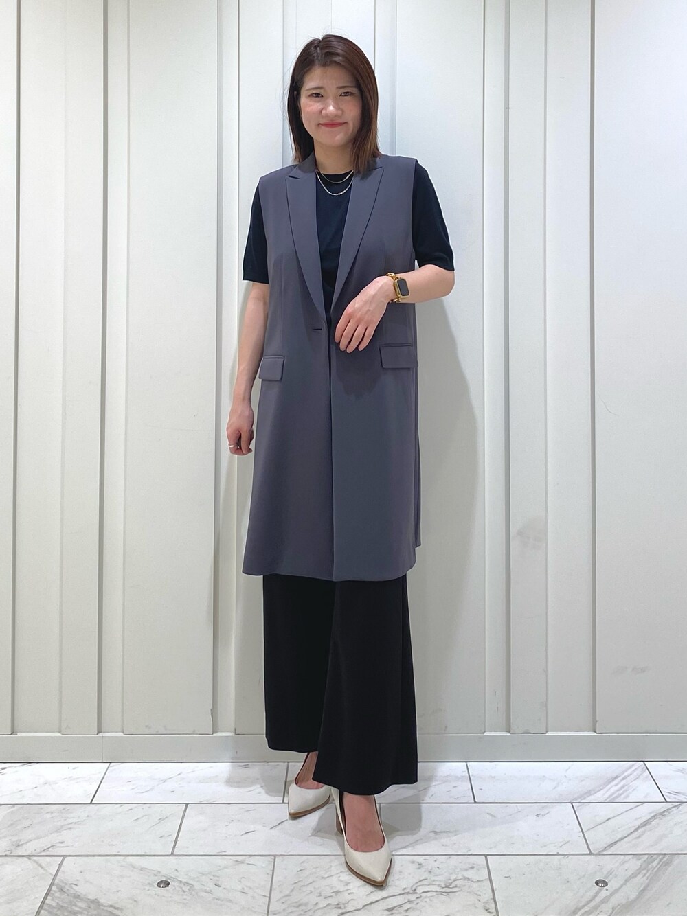 YUME(INDIVI OFFICIAL)｜INDIVIのベストを使ったコーディネート - WEAR