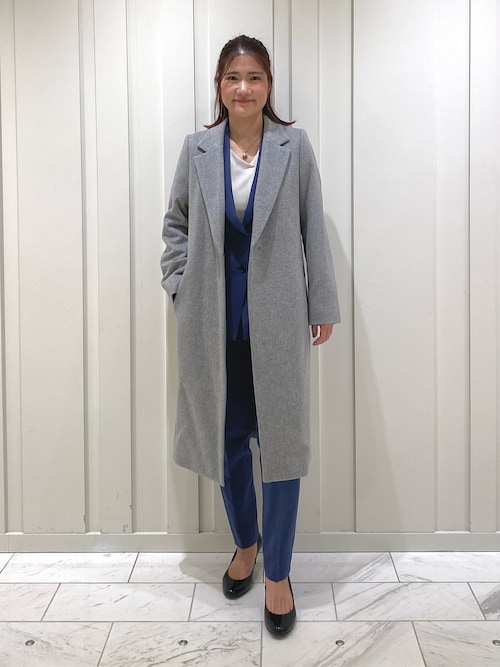 YUME(INDIVI OFFICIAL)｜INDIVIのチェスターコートを使ったコーディネート - WEAR