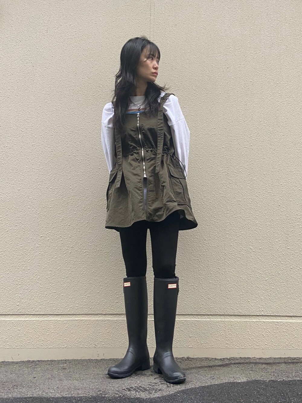 uno.｜HUNTERのレインシューズを使ったコーディネート - WEAR