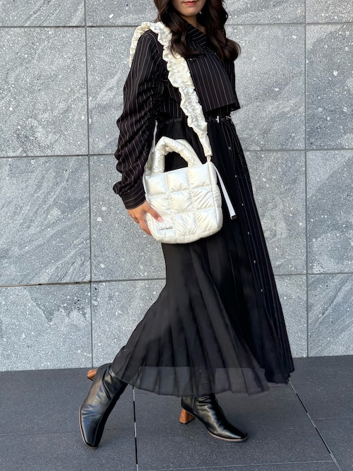 セール】ストライプドロストシャツワンピース（シャツワンピース