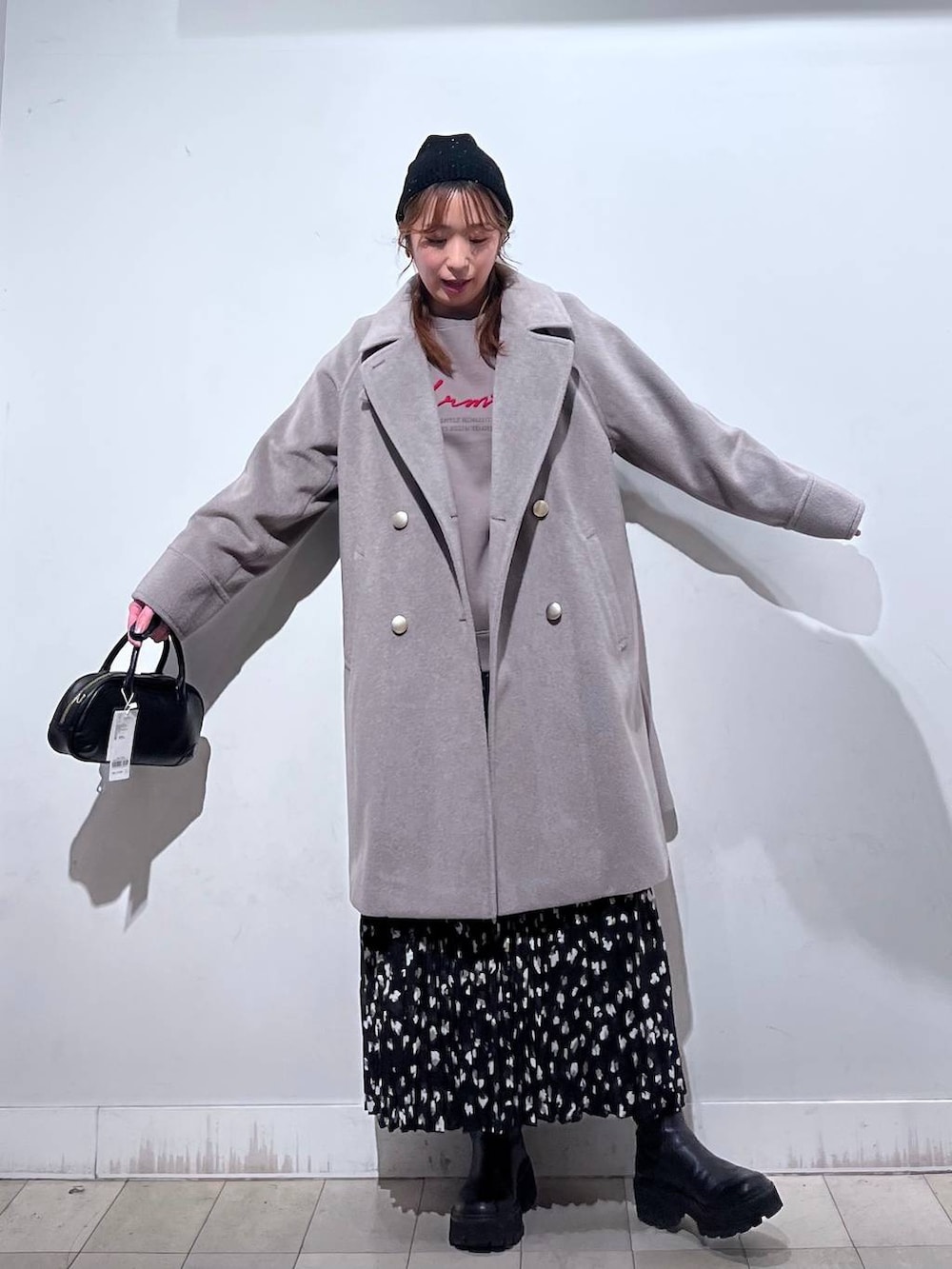 no23mi(GLOBAL WORK パークプレイス大分)｜GLOBAL WORKのチェスターコートを使ったコーディネート - WEAR