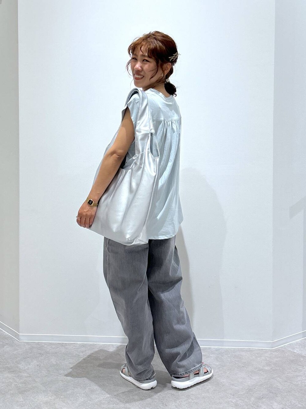 MiCA(GLOBAL WORK ららぽーと柏の葉)｜GLOBAL WORKのデニムパンツを使ったコーディネート - WEAR