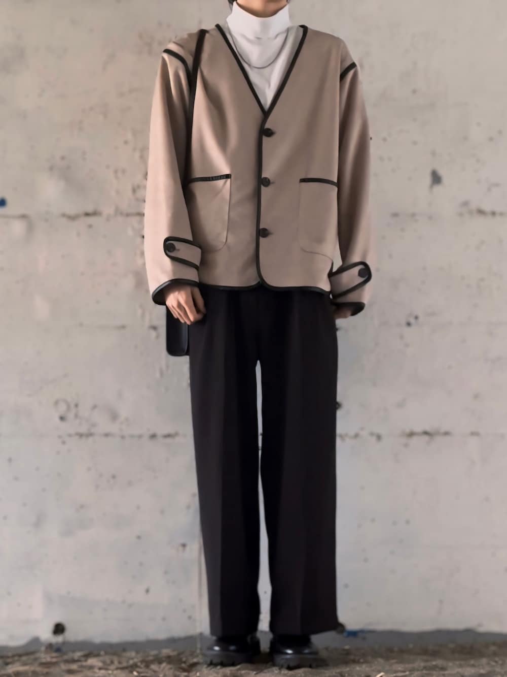 umi｜epnokのノーカラージャケットを使ったコーディネート - WEAR