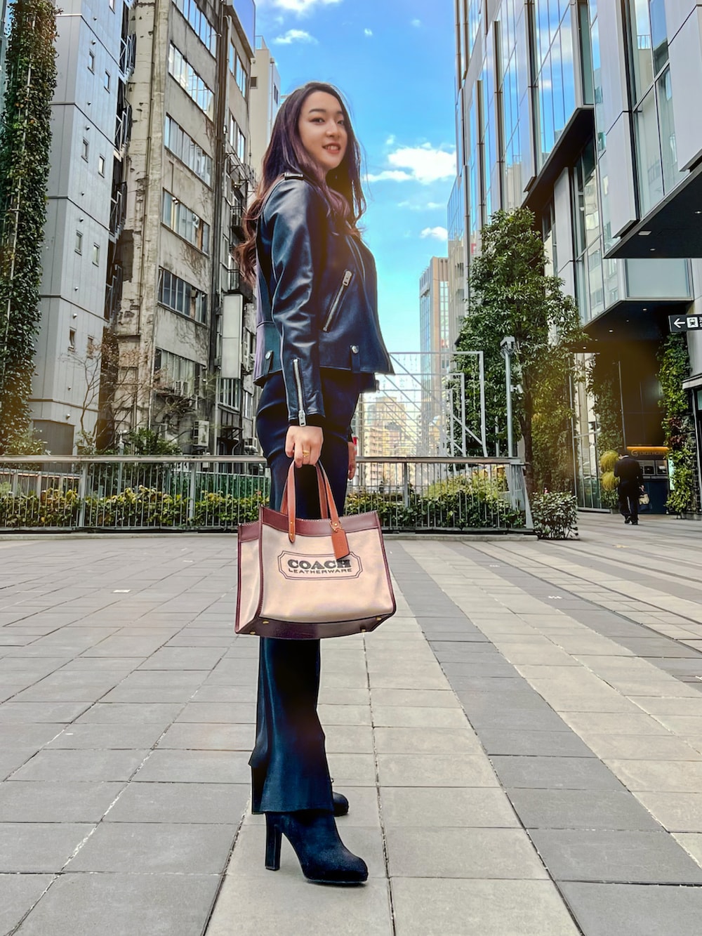 Yuriko Abe｜COACHのライダースジャケットを使ったコーディネート - WEAR