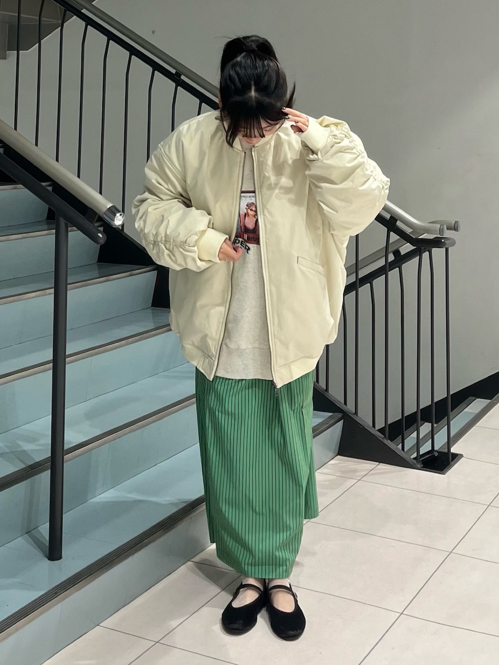 マ ナ(KBF 名古屋パルコ)｜KBFのMA-1を使ったコーディネート - WEAR