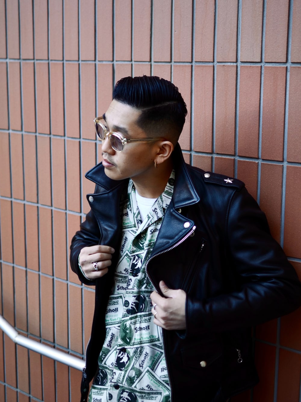 RYOHEI TOTOKI(Schott TOKYO-BAY)｜schottのライダースジャケットを使ったコーディネート - WEAR