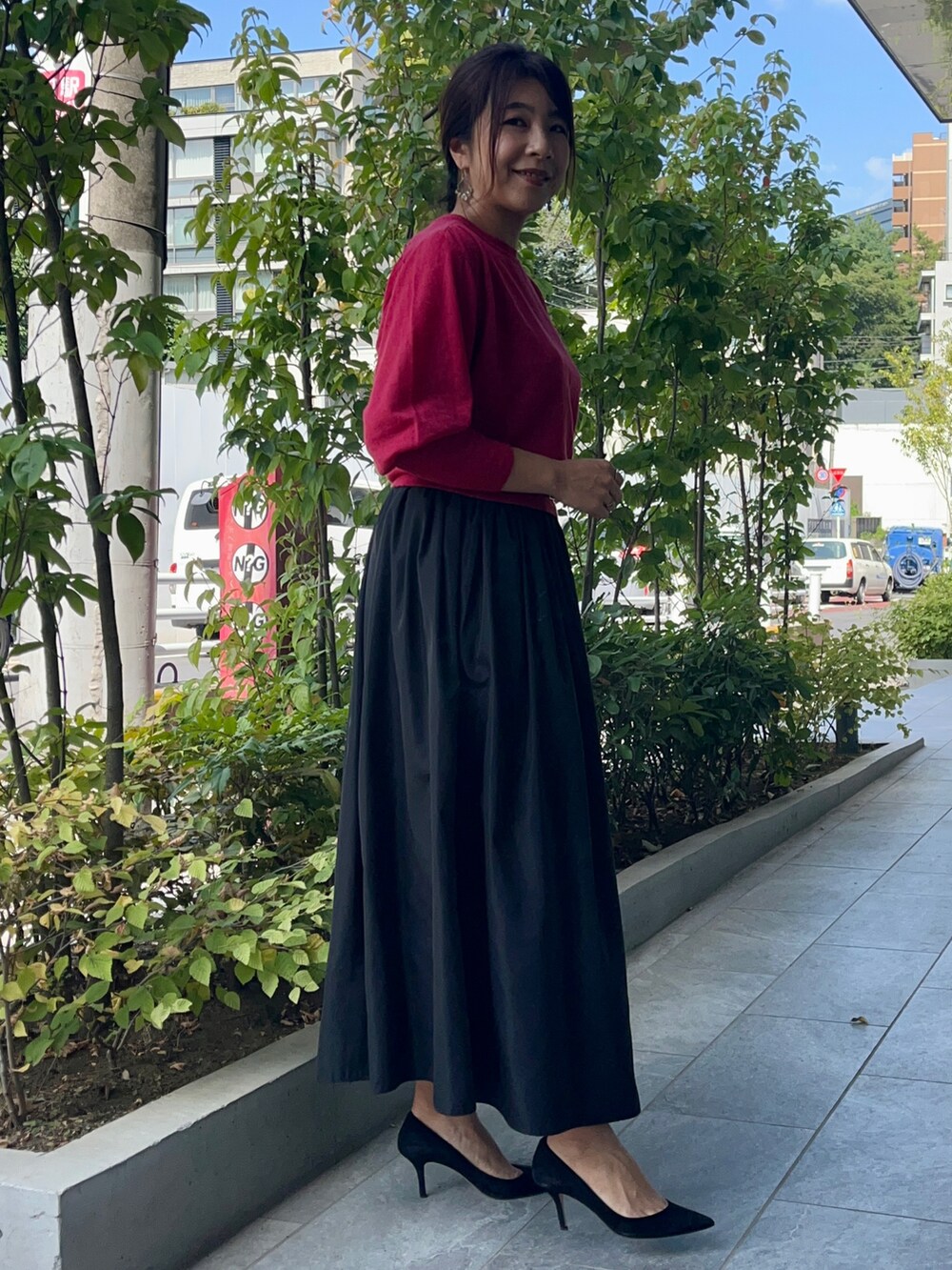 しおり(FLANDRE ONLINE STORE)｜INEDのニット/セーターを使ったコーディネート - WEAR