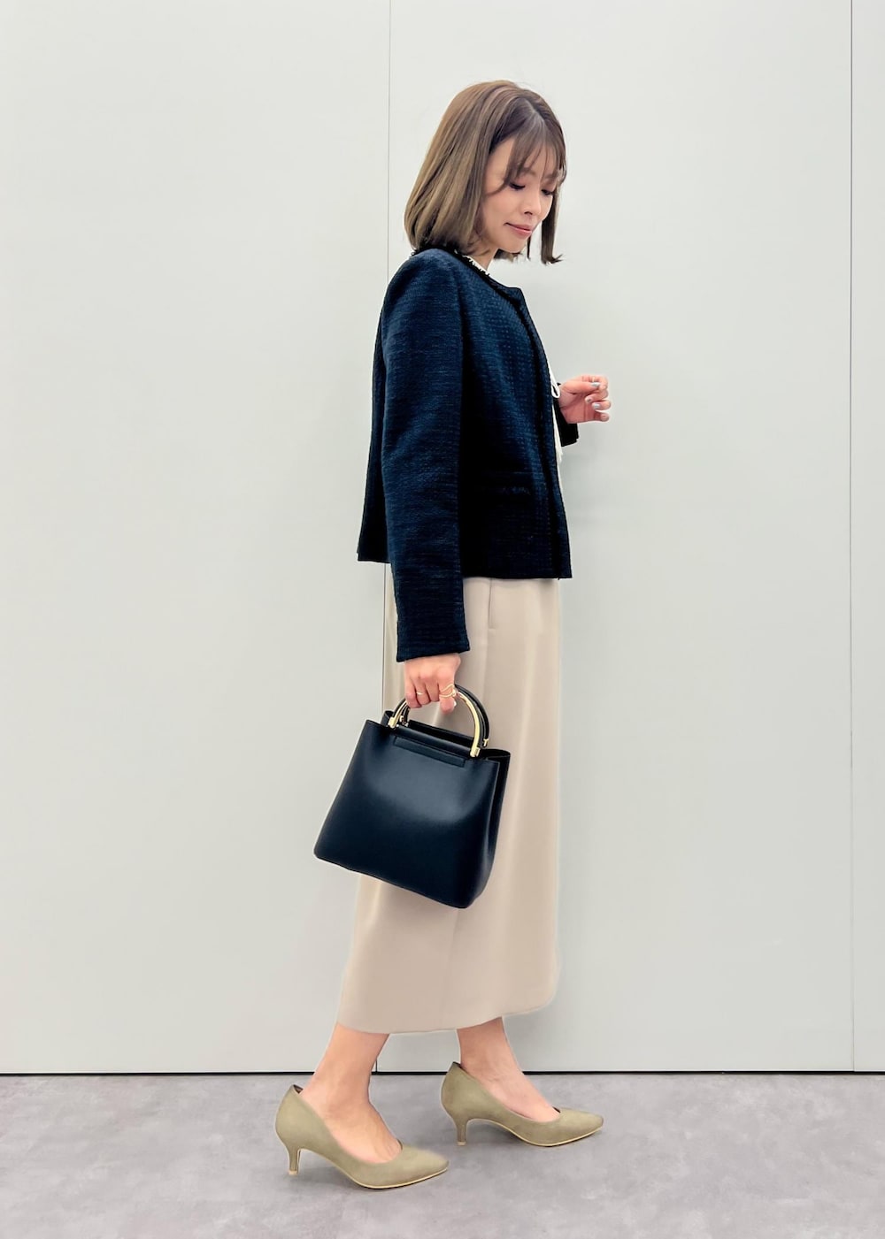 wanchan(ROPE' PICNIC たまプラーザテラス)｜ROPE' PICNICのノーカラージャケットを使ったコーディネート - WEAR