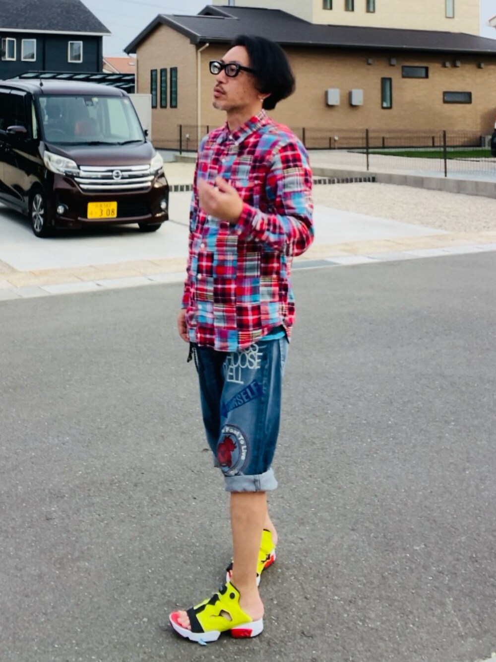 GOODMAN®️｜EFFECTORのメガネを使ったコーディネート - WEAR