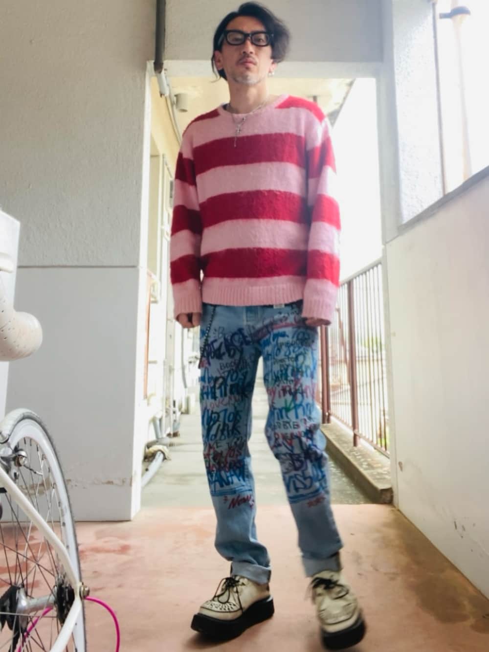 GOODMAN®️｜EFFECTORのメガネを使ったコーディネート - WEAR