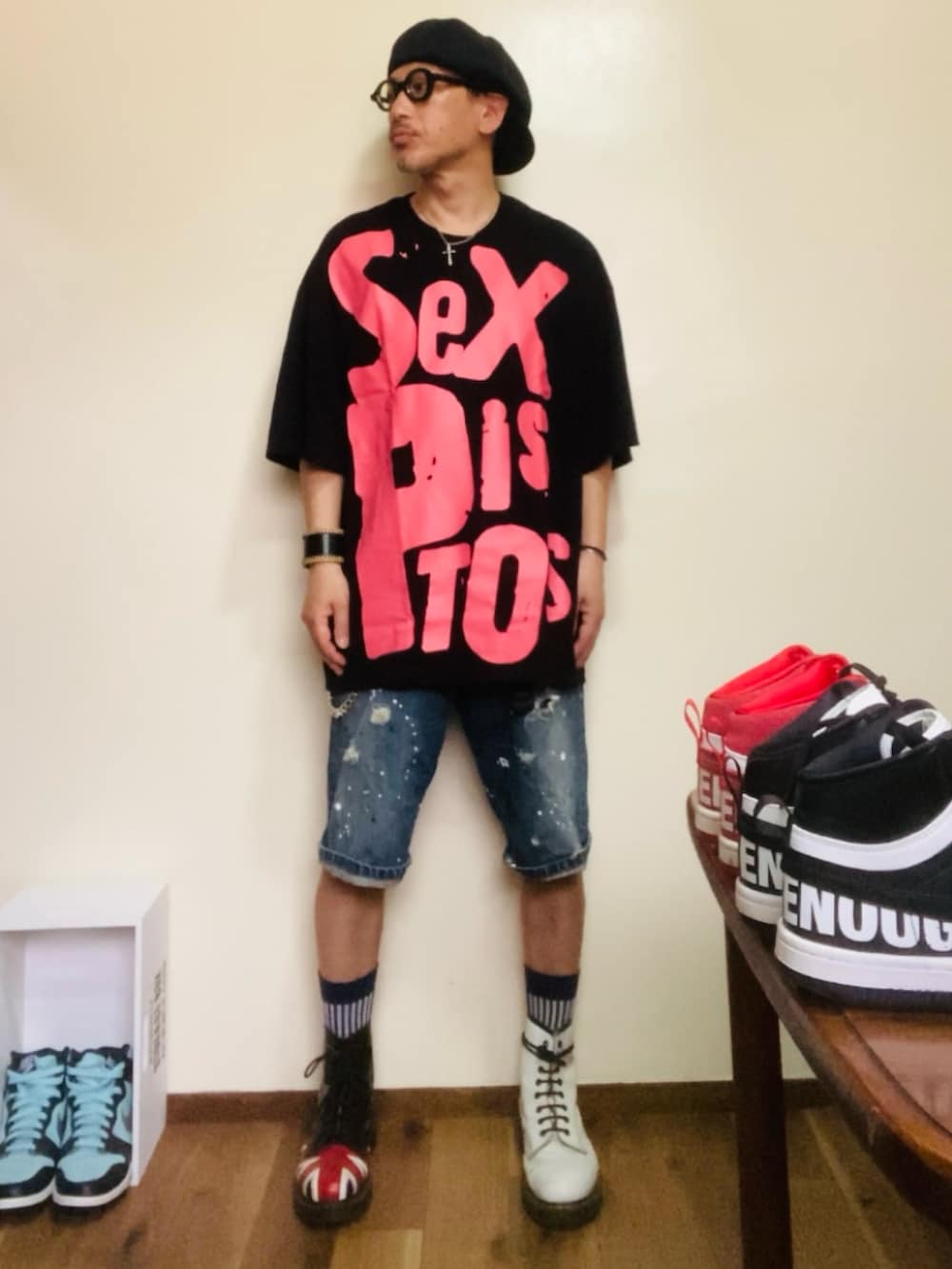 GOODMAN®️｜MASTERMIND WORLDのTシャツ/カットソーを使ったコーディネート - WEAR