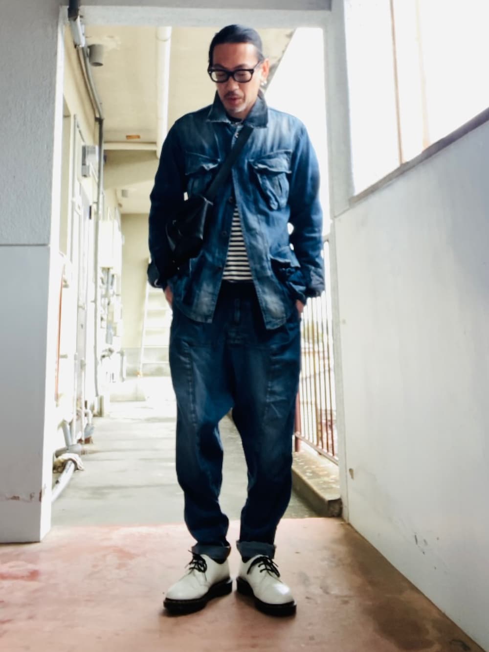 GOODMAN®️｜EFFECTORのメガネを使ったコーディネート - WEAR