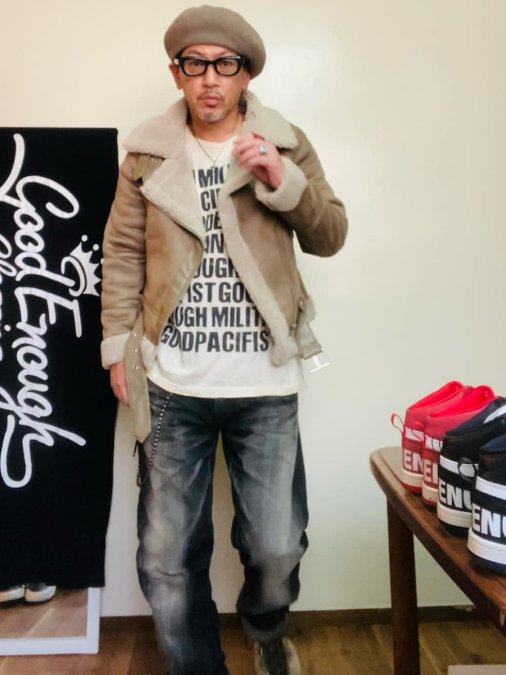 GOODMAN®️｜ZARAのライダースジャケットを使ったコーディネート - WEAR