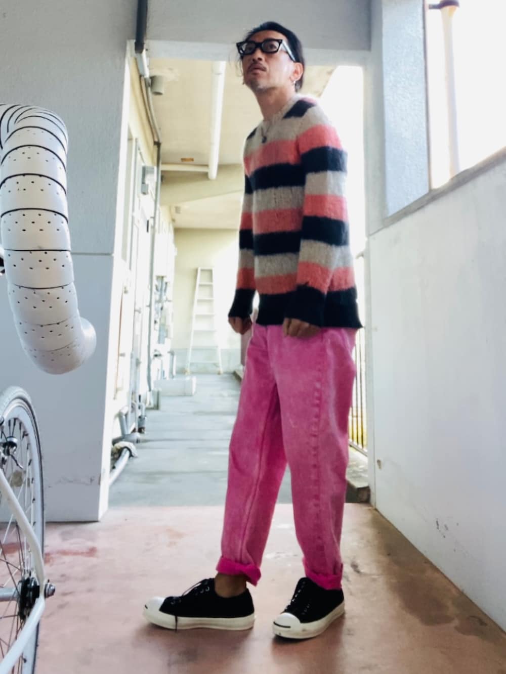 GOODMAN®️｜EFFECTORのメガネを使ったコーディネート - WEAR