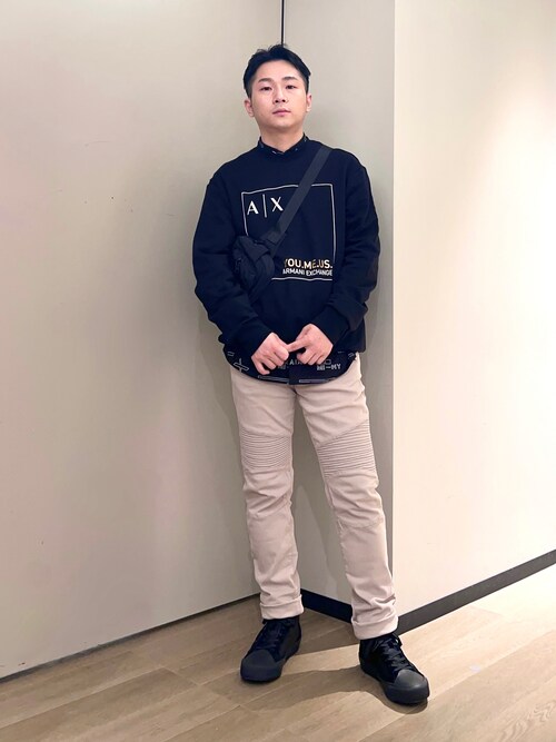 🔩J.HARA（A|X アルマーニ エクスチェンジ ららぽーと立川立飛）｜ARMANI EXCHANGEのスウェットを使ったコーディネート ...