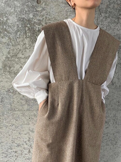 SELECT MOCA（MOCA office）｜select MOCA by sonのジャンパースカートを使ったコーディネート - WEAR