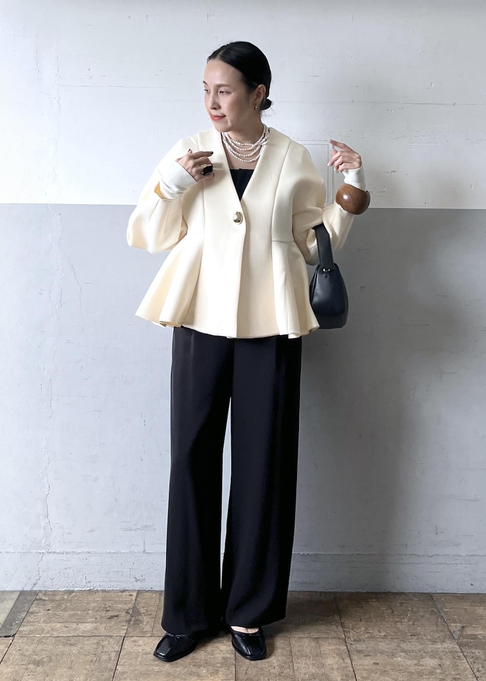 カワバタ(ADAM ET ROPE' 藤井大丸)｜ADAM ET ROPE'のカーディガン/ボレロを使ったコーディネート - WEAR