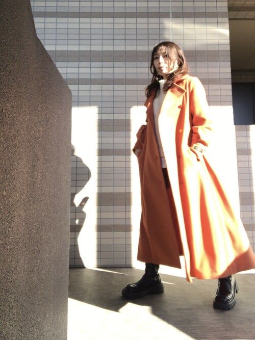 emico｜AMERIのチェスターコートを使ったコーディネート - WEAR