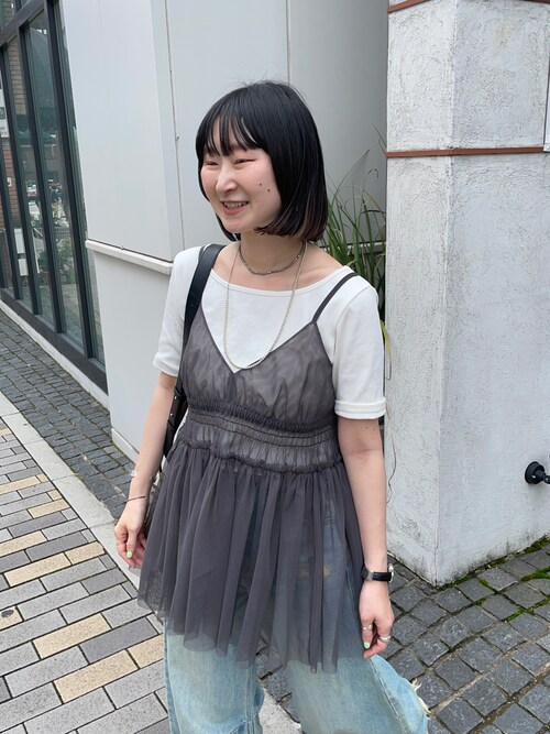 shitomi（mystic梅田EST店）｜mysticのTシャツ/カットソーを使ったコーディネート - WEAR