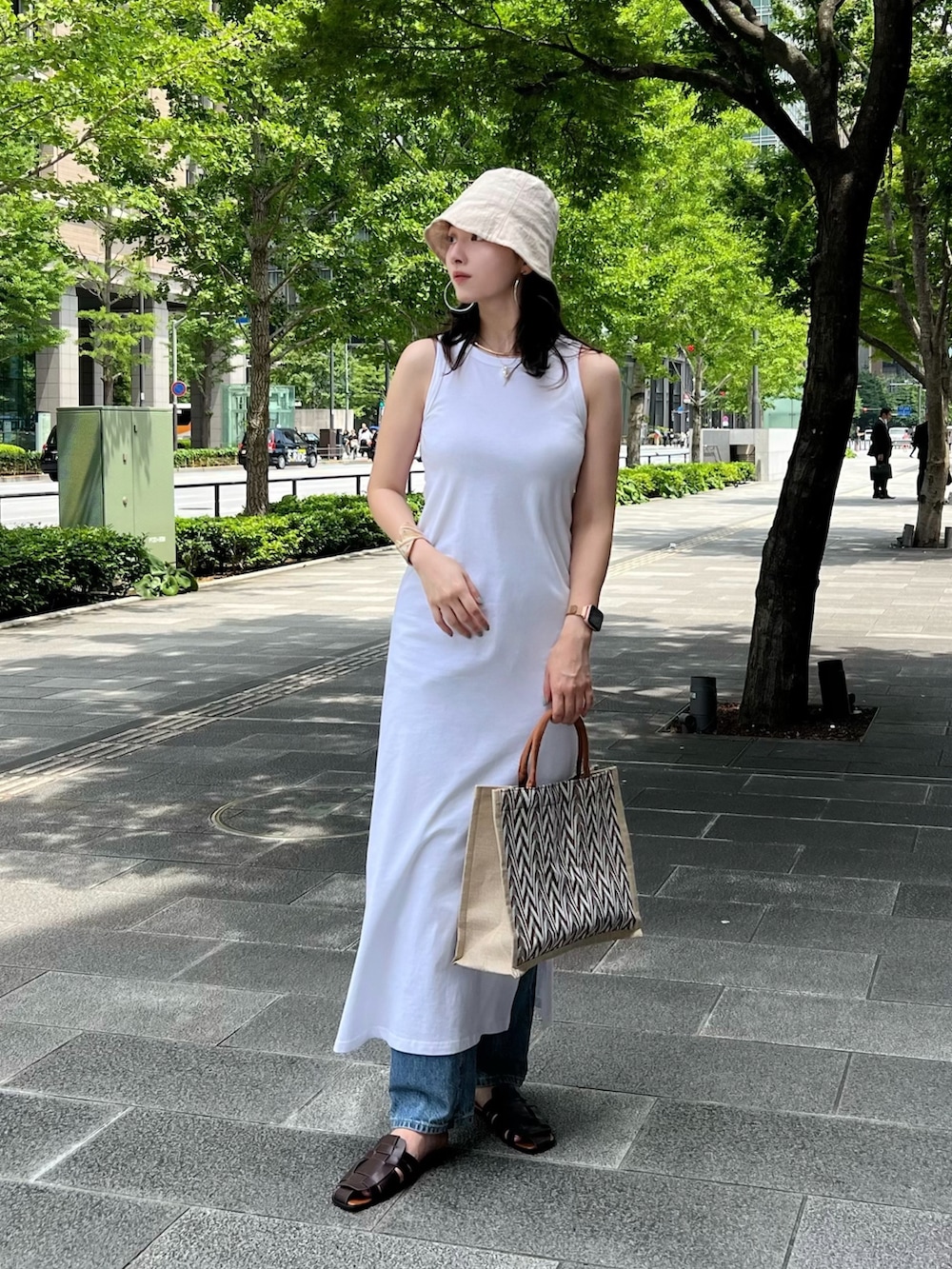 Risa(Riberry)｜Riberryのかごバッグを使ったコーディネート - WEAR