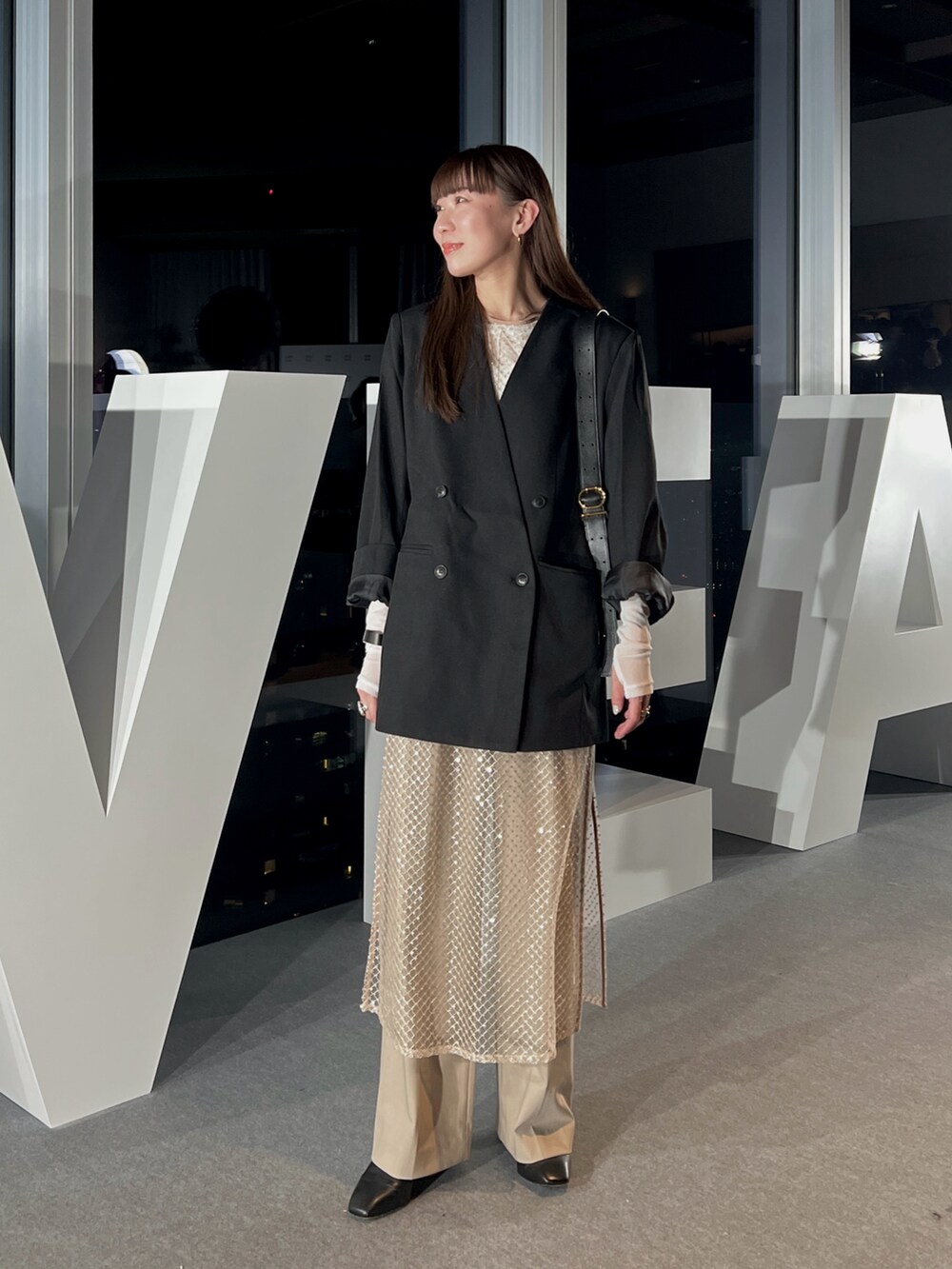 MINAE｜M_のノーカラージャケットを使ったコーディネート - WEAR