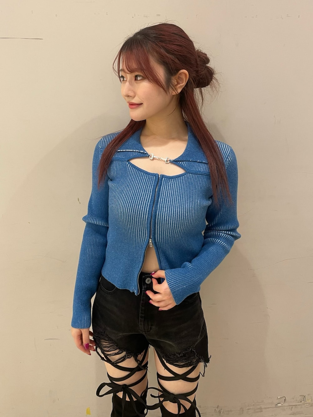 kaori(SPIRALGIRL 仙台PARCO店)｜SPIRALGIRLのニット/セーターを使ったコーディネート - WEAR