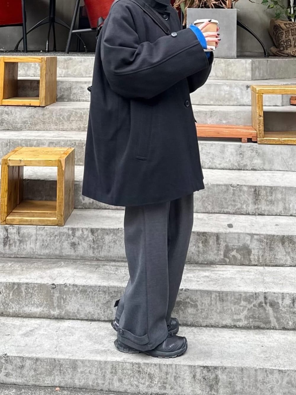 uki｜flanerのステンカラーコートを使ったコーディネート - WEAR