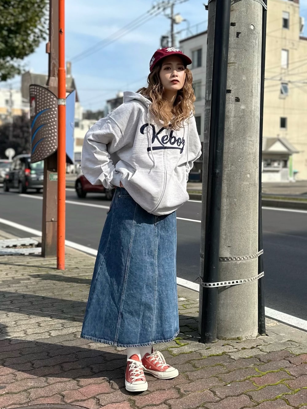 CHiHO(KEBOZ 旭川)｜KEBOZのデニムスカートを使ったコーディネート - WEAR