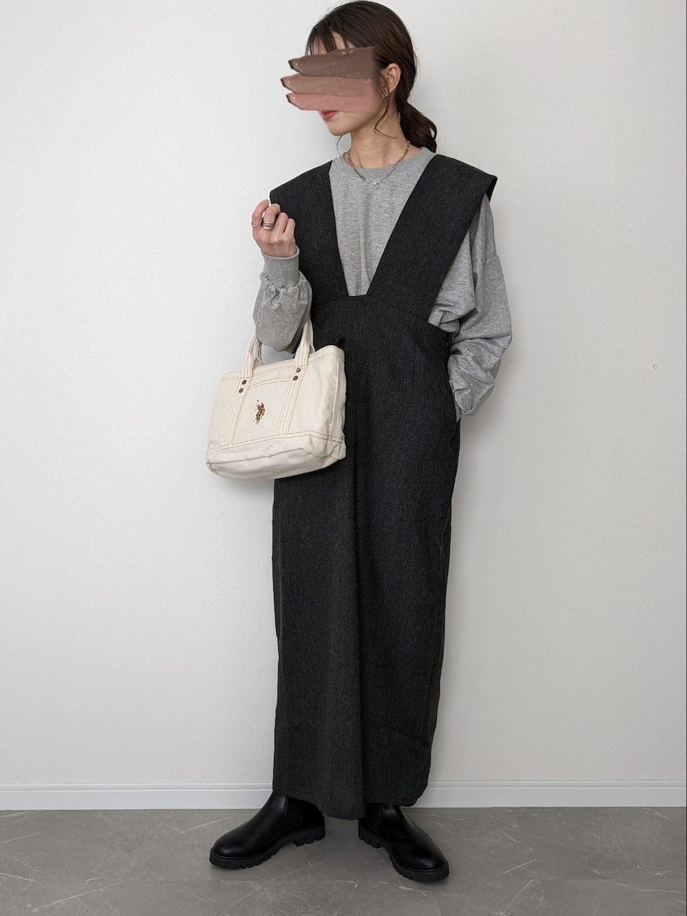 HAL｜select MOCA by sonのジャンパースカートを使ったコーディネート - WEAR