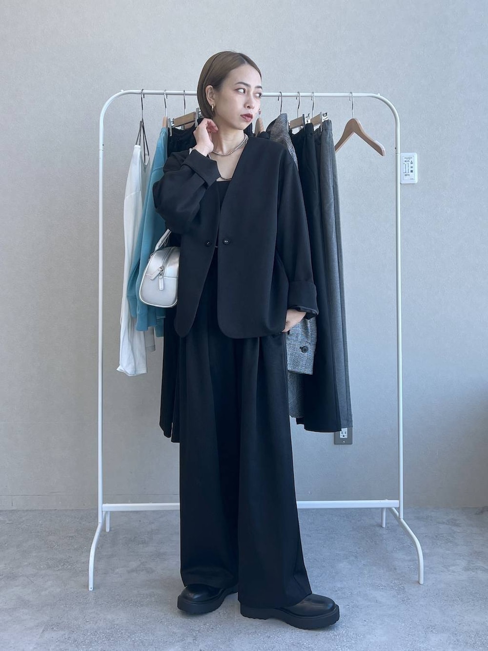 mei(studio CLIP 本部)｜studio CLIPのノーカラージャケットを使ったコーディネート - WEAR