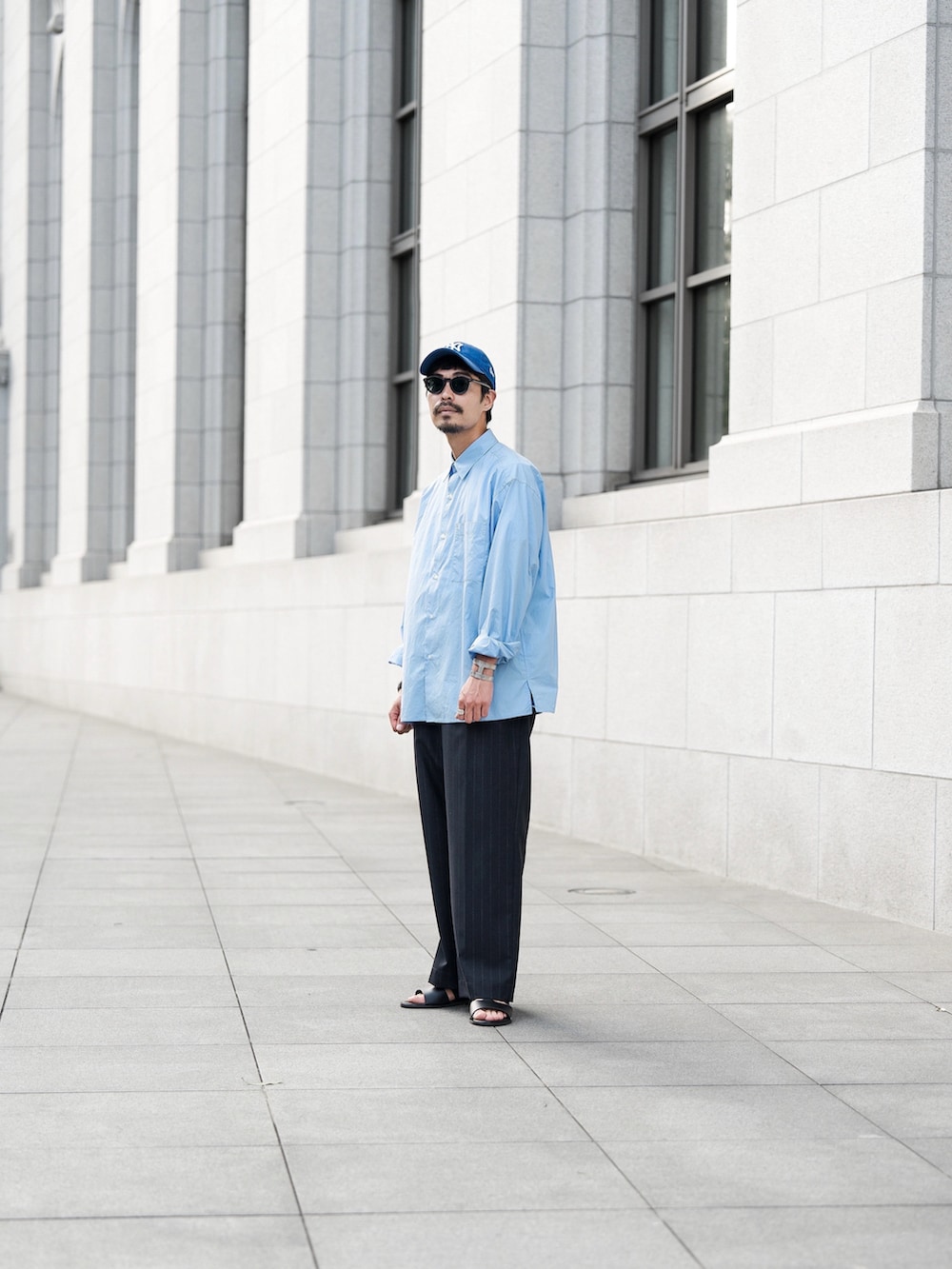 minimal +α｜Tangentのスラックスを使ったコーディネート - WEAR