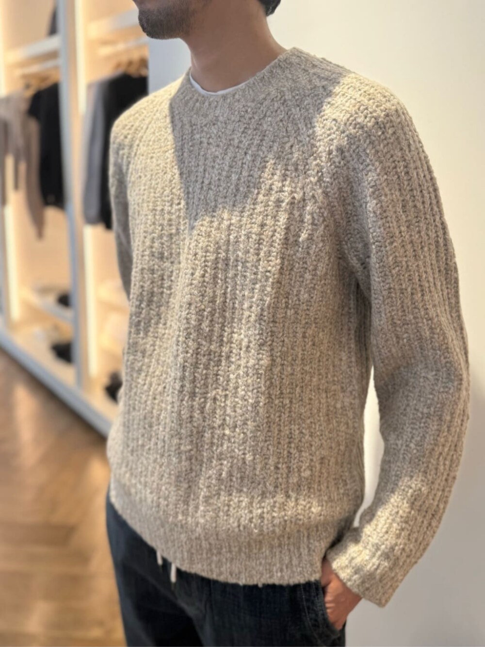 Kikuchi_TOMORROWLAND(JAMES PERSE 丸の内店)｜JAMES PERSEのニット/セーターを使ったコーディネート ...