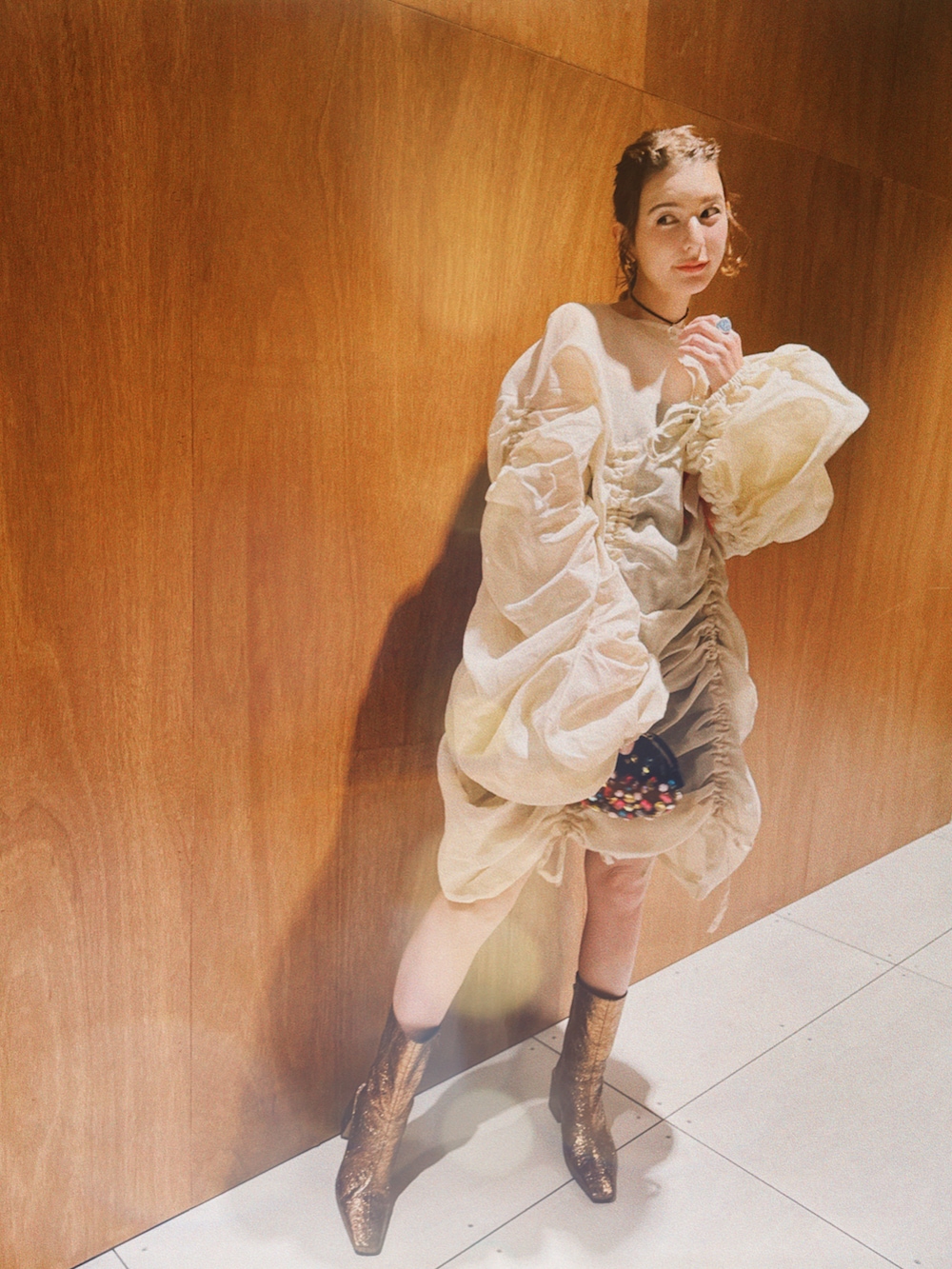 スザンヌ｜AMERIのノーカラージャケットを使ったコーディネート - WEAR