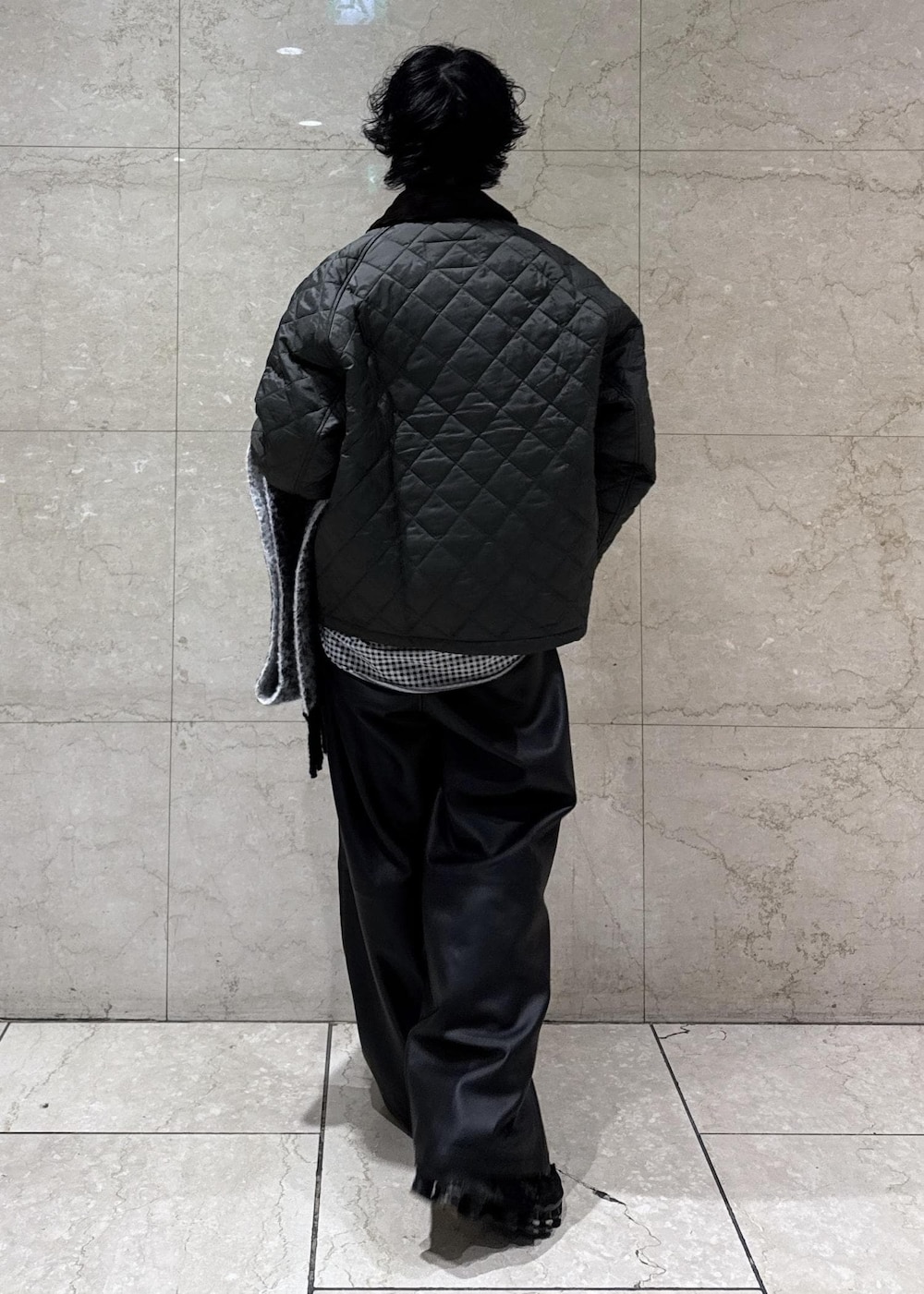 Ryu Miyazaki(ADAM ET ROPE' なんばCITY)｜THE INOUE BROTHERSのマフラーを使ったコーディネート ...