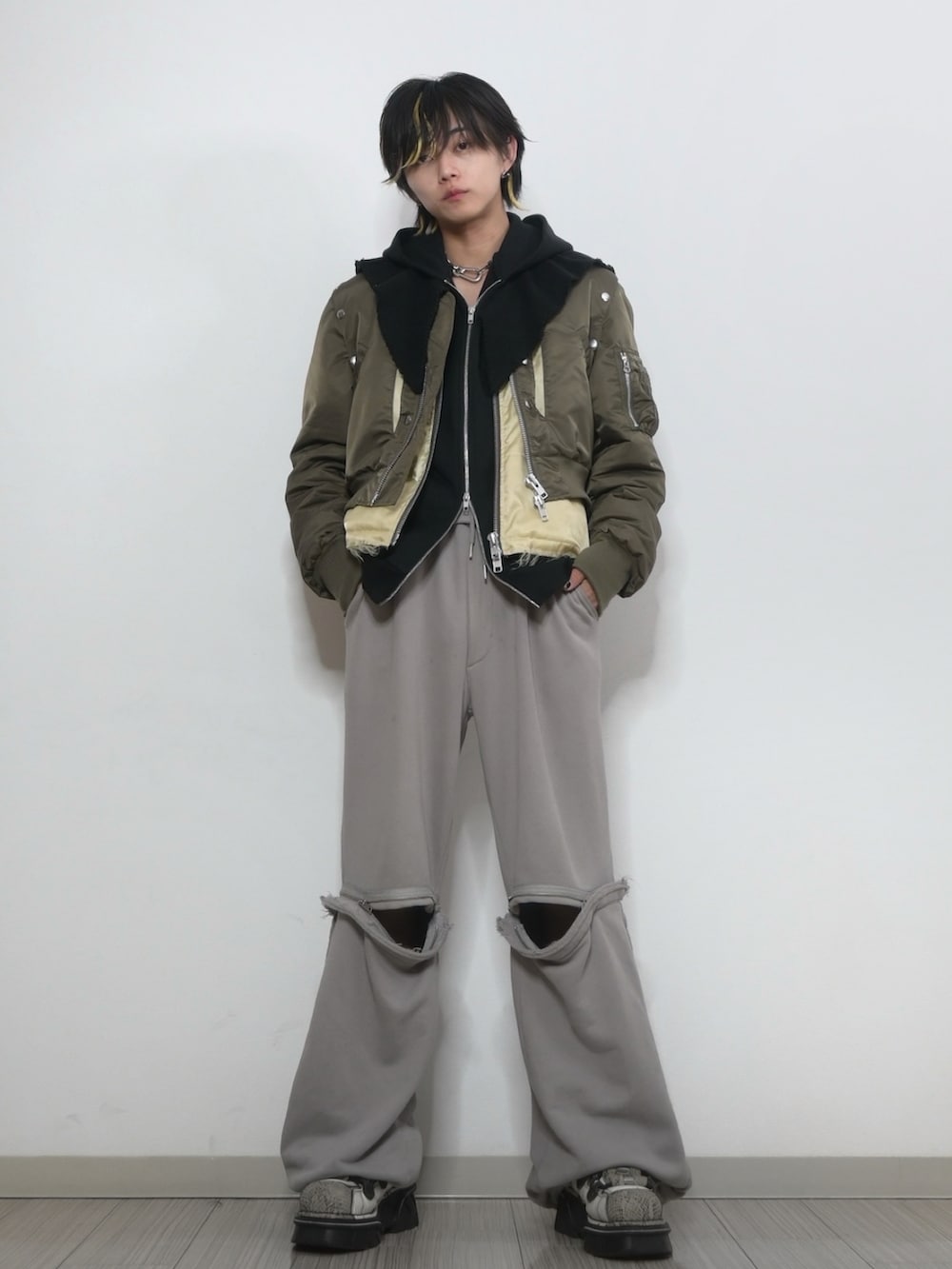 TAKATO｜GRANCYのMA-1を使ったコーディネート - WEAR