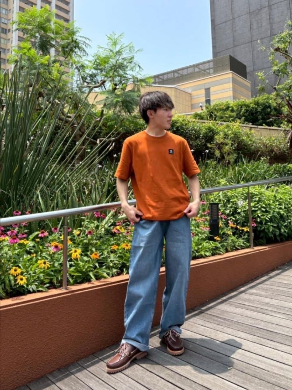 tbl4375(Timberland なんばパークス)｜TimberlandのTシャツ/カットソーを使ったコーディネート - WEAR