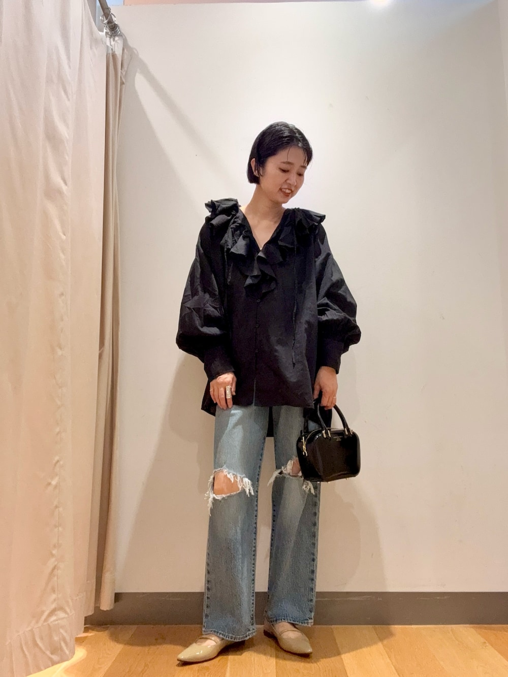baya(UR Store タカシマヤ ゲートタワーモール)｜crinkle crinkle crinkleのシャツ/ブラウスを使った ...