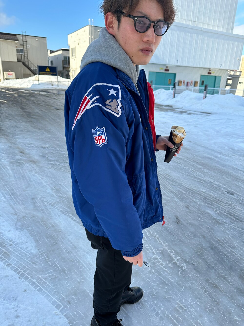kimi｜NFL PROLINE by APEXのナイロンジャケットを使ったコーディネート - WEAR