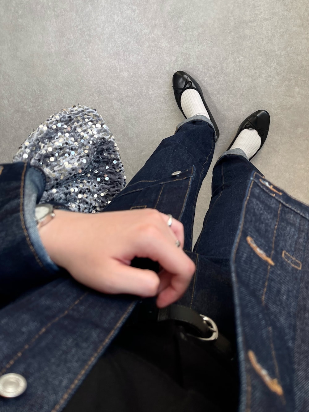 momo｜GUのデニムパンツを使ったコーディネート - WEAR