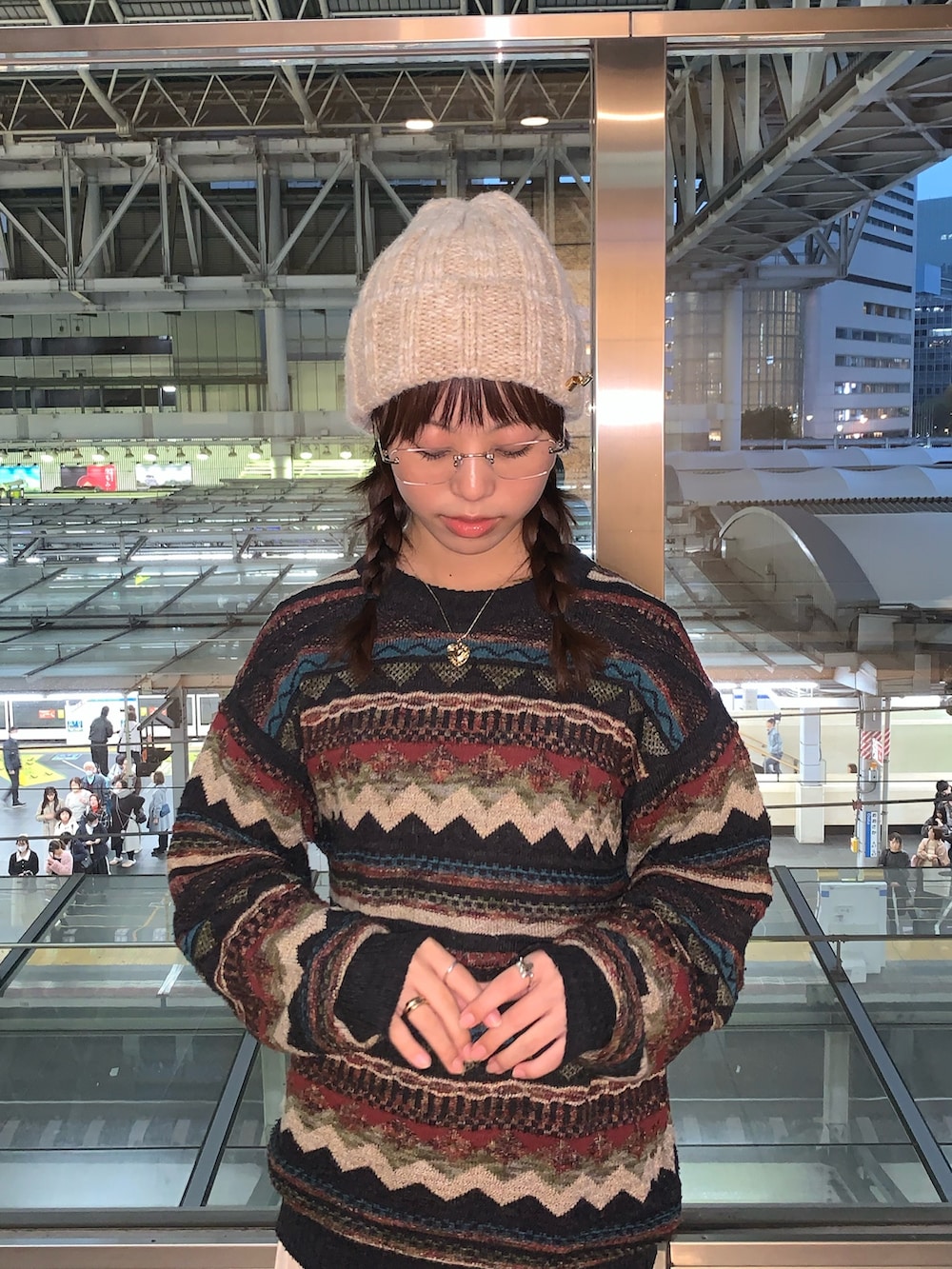 しげお🌷⸝⋆(SMELLY HEPFIVE店)｜SMELLYのニットキャップ/ビーニーを使ったコーディネート - WEAR