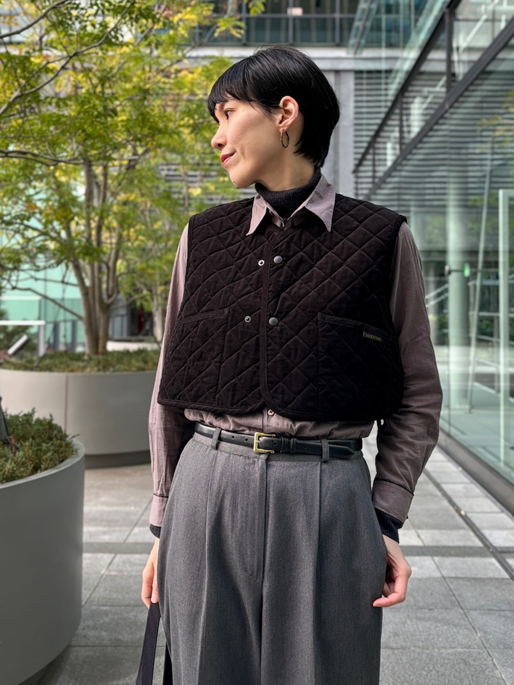 Lavenham グランフロント大阪(Lavenham GRAND FRONT OSAKA)｜LAVENHAMのベストを使ったコーディネート ...