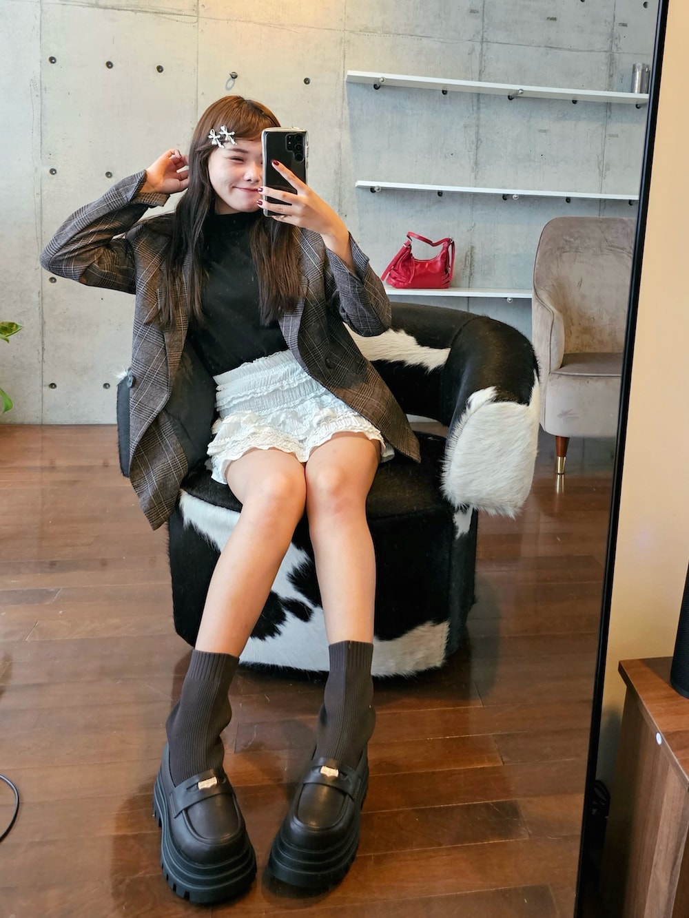 tomoka︎︎︎︎︎☺︎｜VIVIAN by tomokaのブーツを使ったコーディネート - WEAR