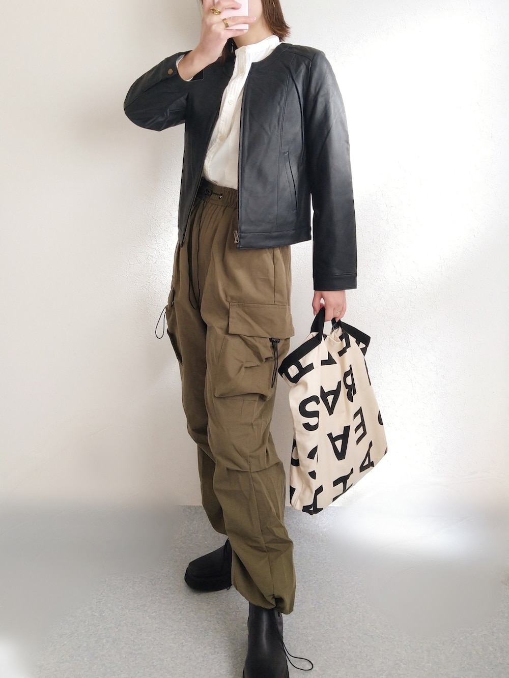 yu.｜OMNES Supremoのライダースジャケットを使ったコーディネート - WEAR
