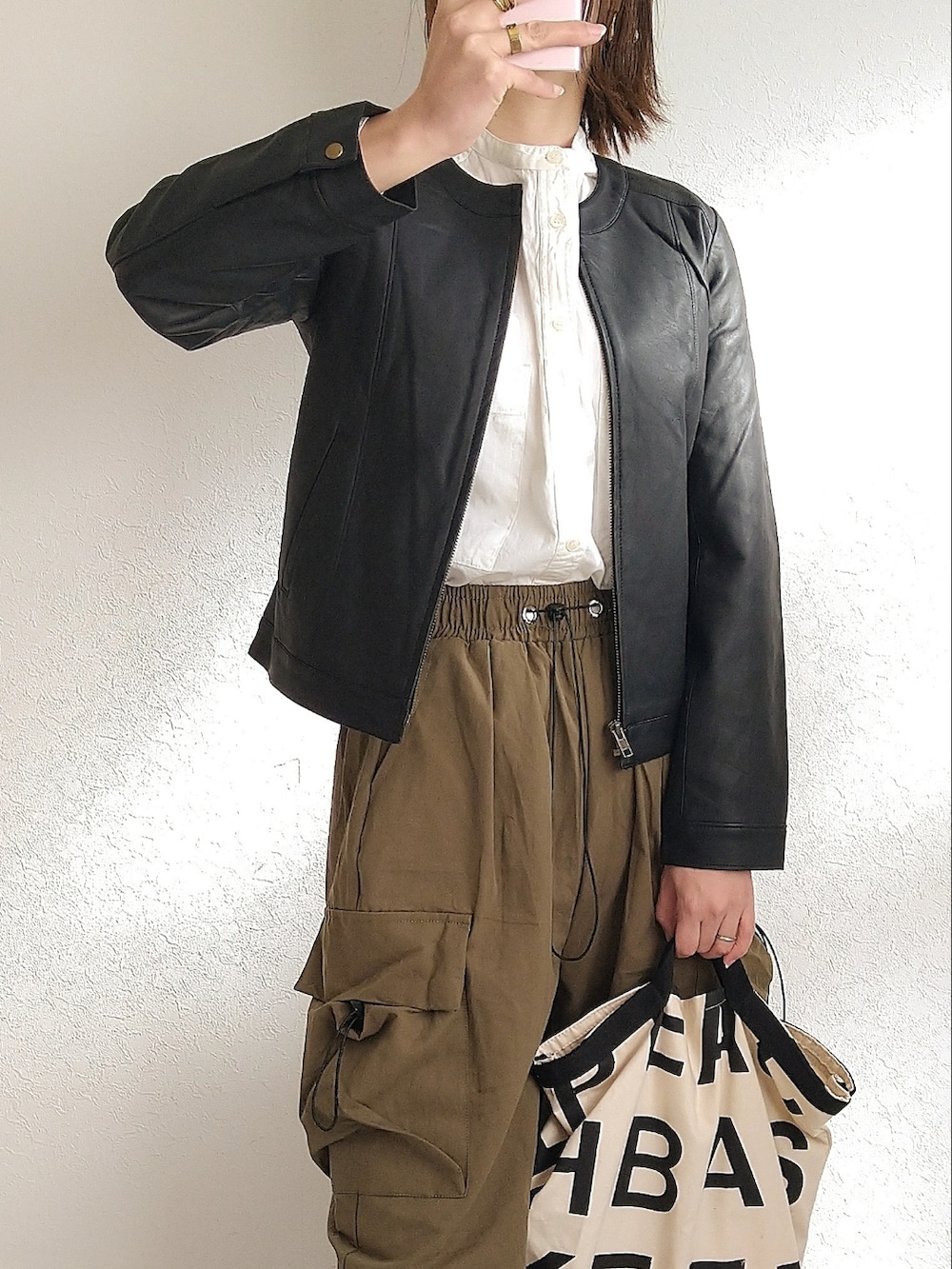 yu.｜OMNES Supremoのライダースジャケットを使ったコーディネート - WEAR