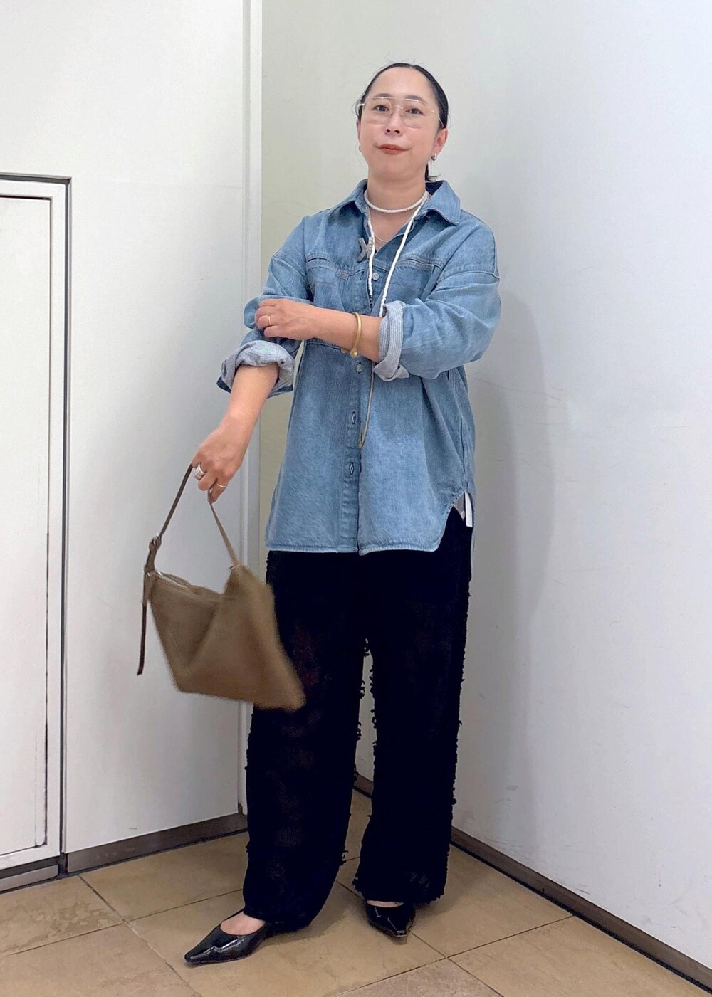azuki(SALON adam et rope' 天王寺MIO)｜SALON adam et rope'のシャツ/ブラウスを使った ...