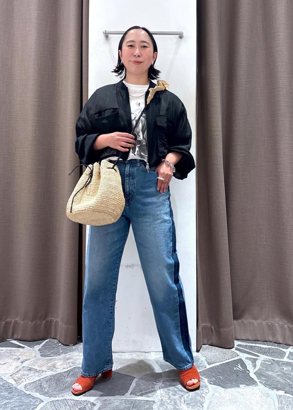 azuki(SALON adam et rope' 天王寺MIO)｜ Takuro Tamuraのデニムパンツを使ったコーディネート - WEAR