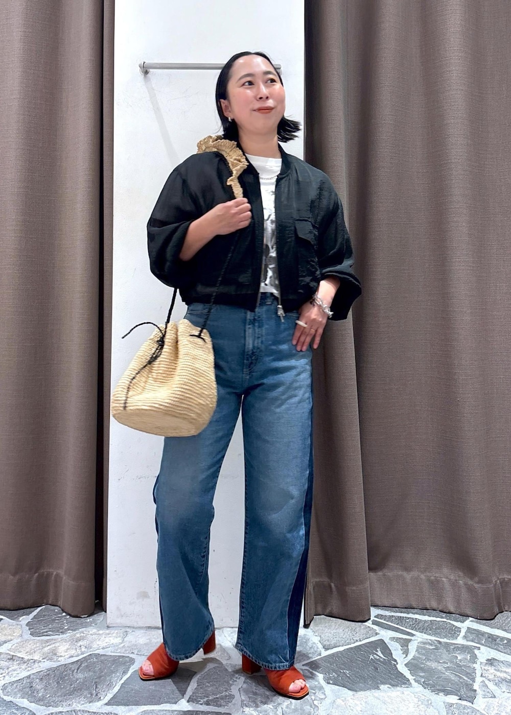 azuki(SALON adam et rope' 天王寺MIO)｜ Takuro Tamuraのデニムパンツを使ったコーディネート - WEAR