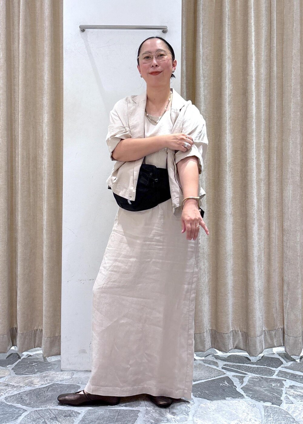 azuki(SALON adam et rope' 天王寺MIO)｜SALON adam et rope'のネックレスを使ったコーディネート ...