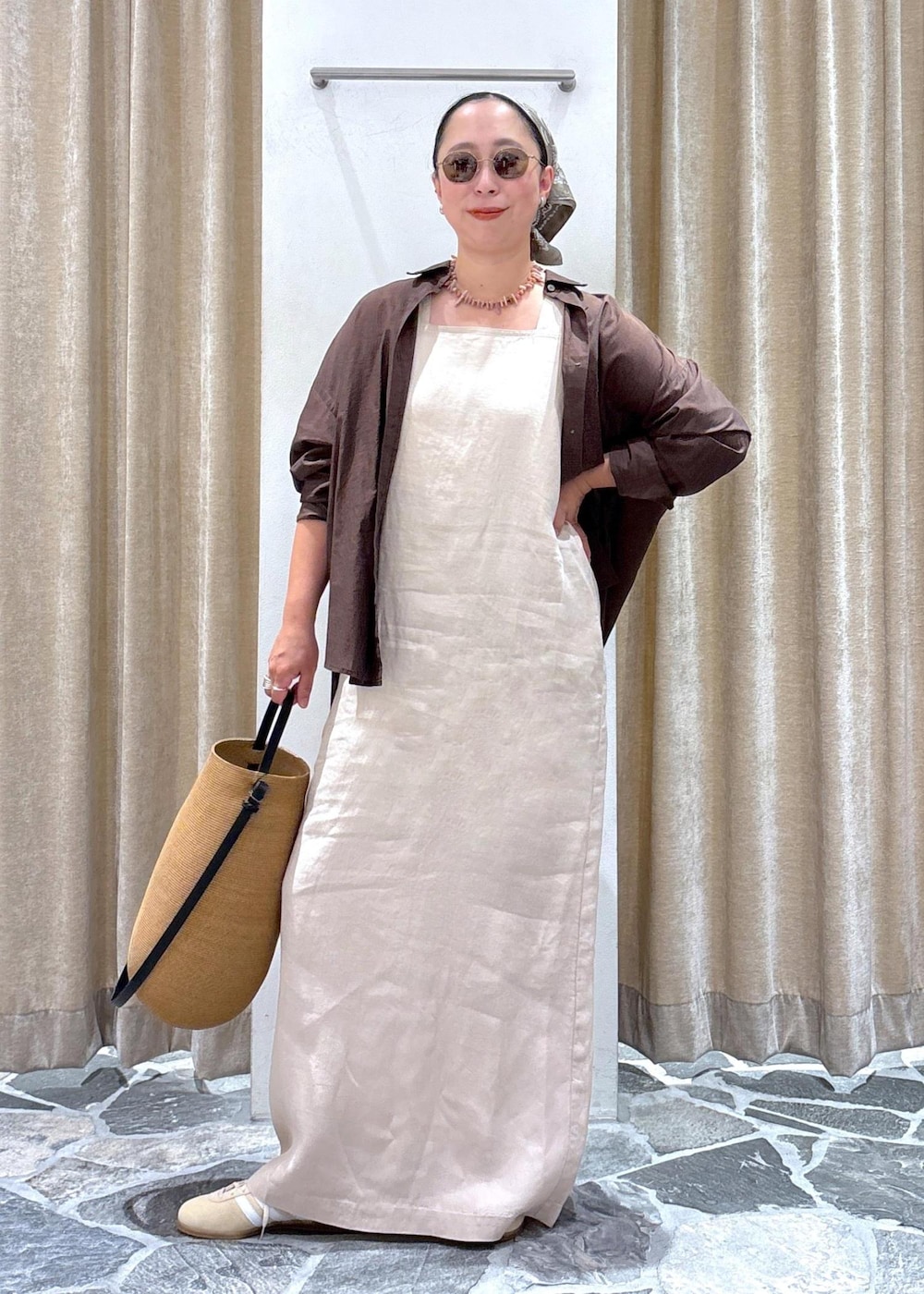 azuki(SALON adam et rope' 天王寺MIO)｜SALON adam et rope'のサングラスを使ったコーディネート ...