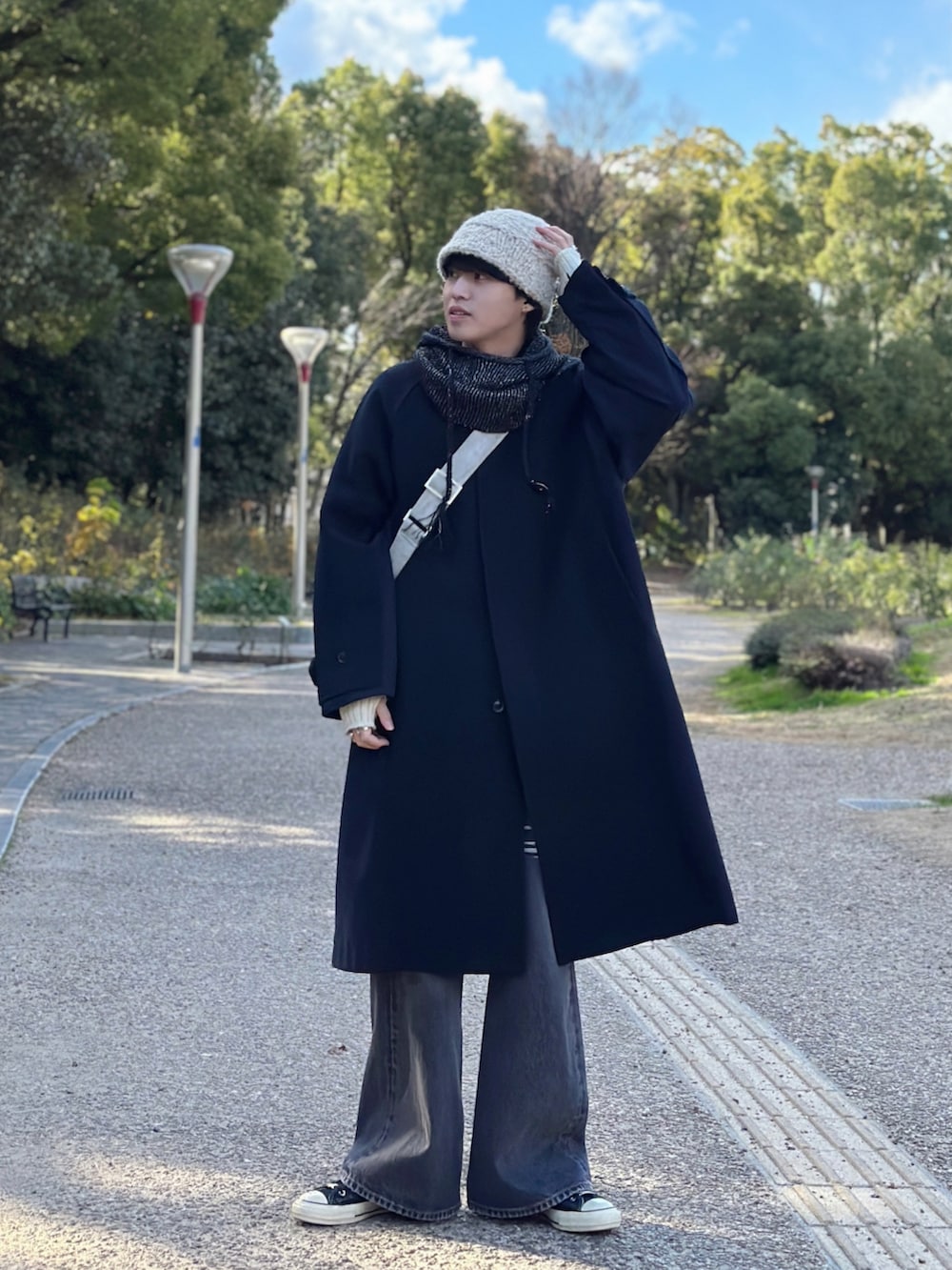 がー｜GIDEAL.のネックウォーマー/スヌードを使ったコーディネート - WEAR